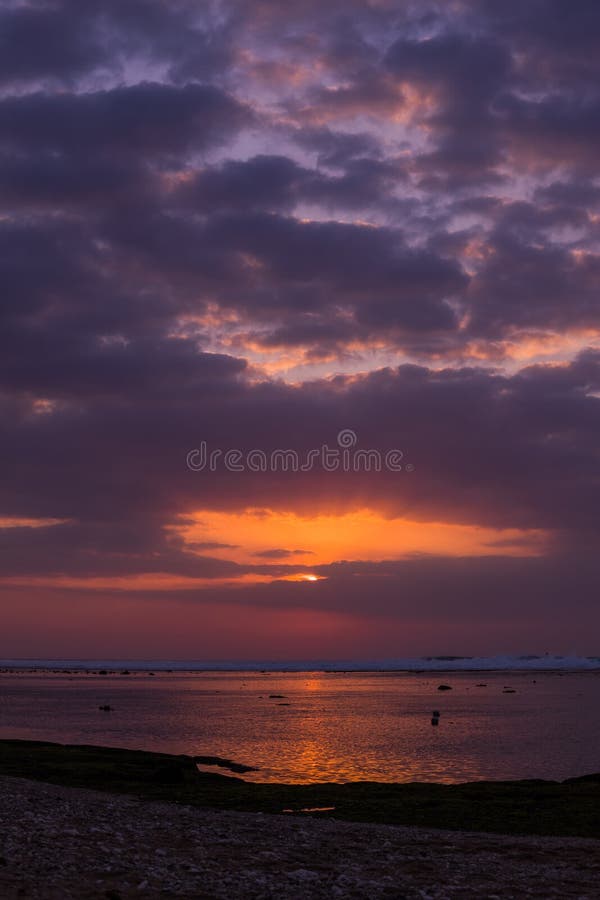 Tropical sunset in Bali stock photo. Image of beautiful - 172124768