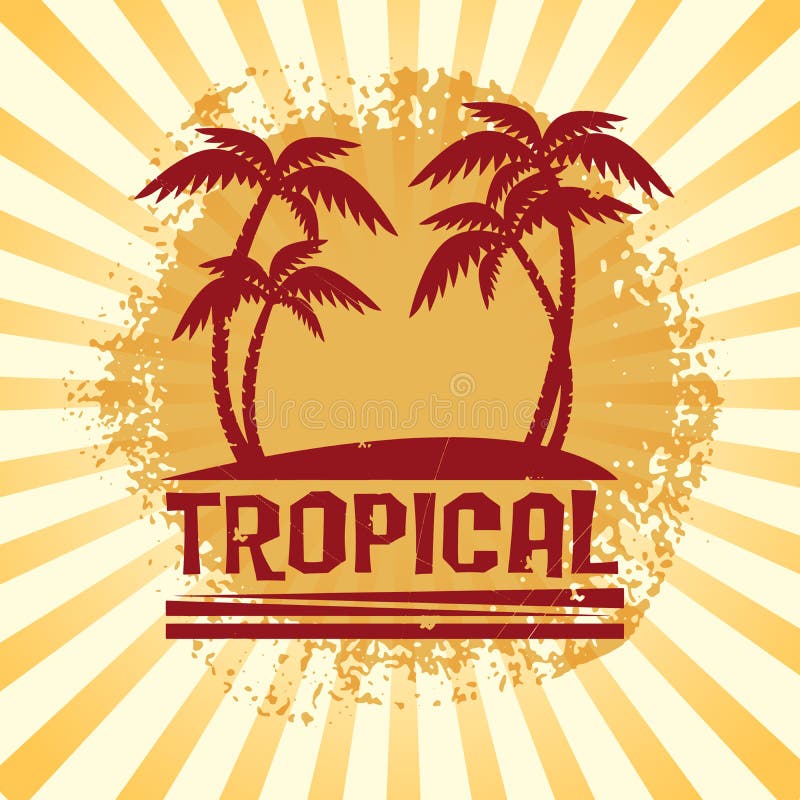 Tropical symbol stock vector. Illustration of symbol - 14292507