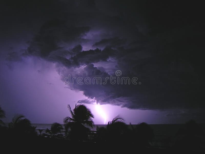 Tropical thunderstorm stock photo. Image of clouds, salvador - 264079318