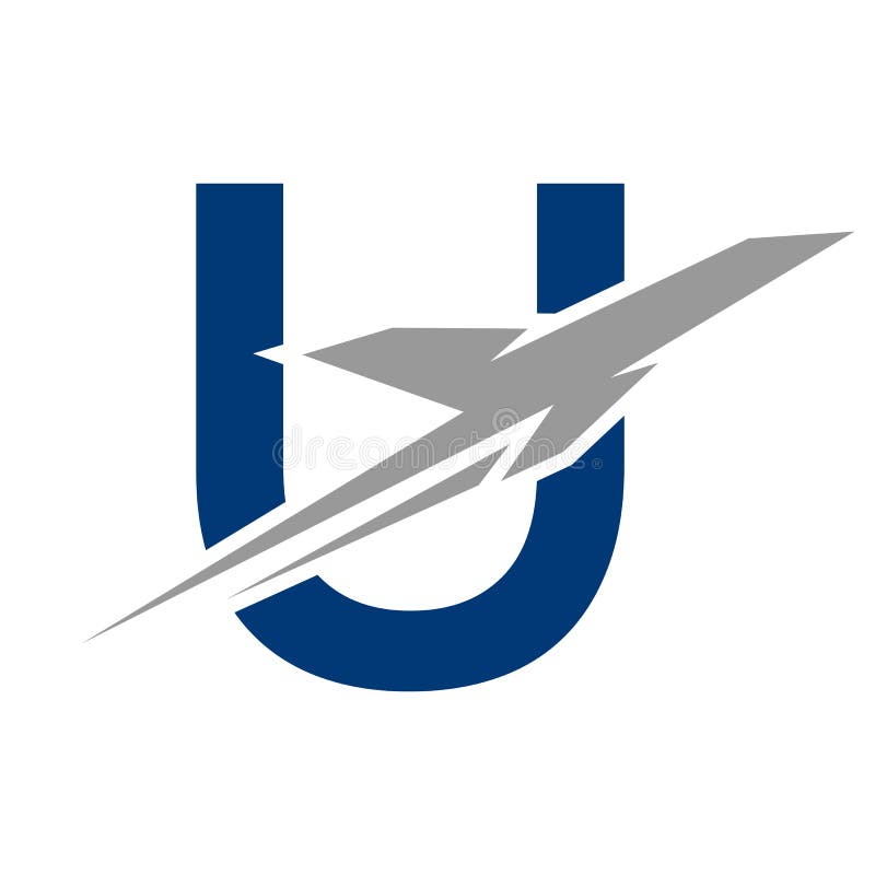 Tropical Travel Logo on Letter U Concept. Modern U Initial Travel Logo ...