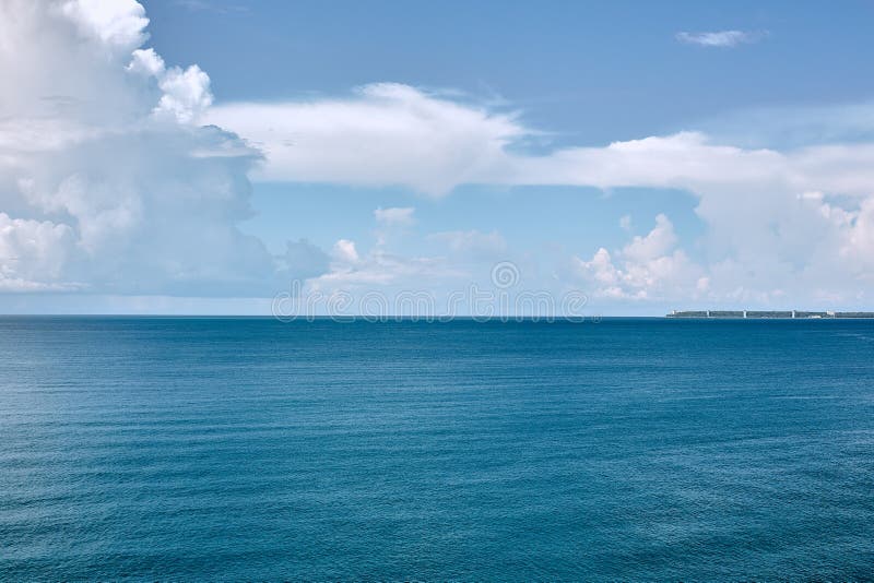 Tropical Turquoise Blue Sea. View from Above Stock Image - Image of ...