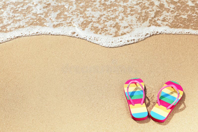 Flip flops on fence stock image. Image of cockel, summer - 19433915