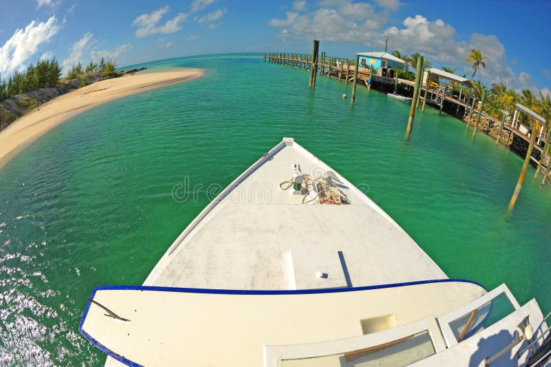 Tropical view from boat stock photo. Image of trees, pier - 25314362