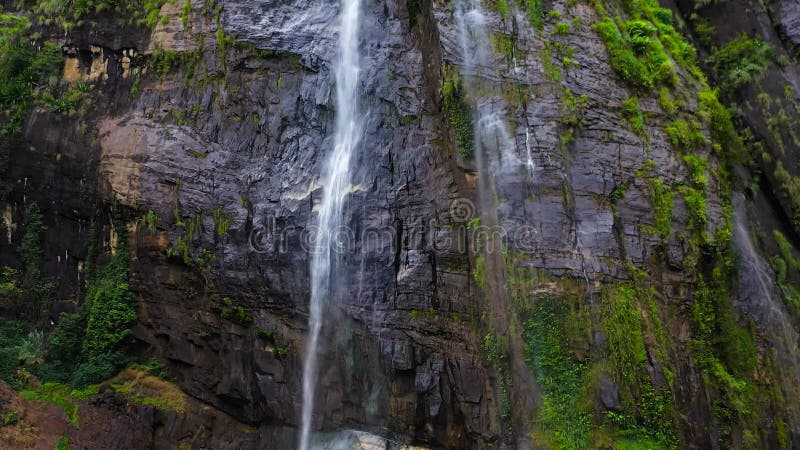 Tropical Waterfall. Diyaluma Falls. Stock Footage - Video of cascade ...