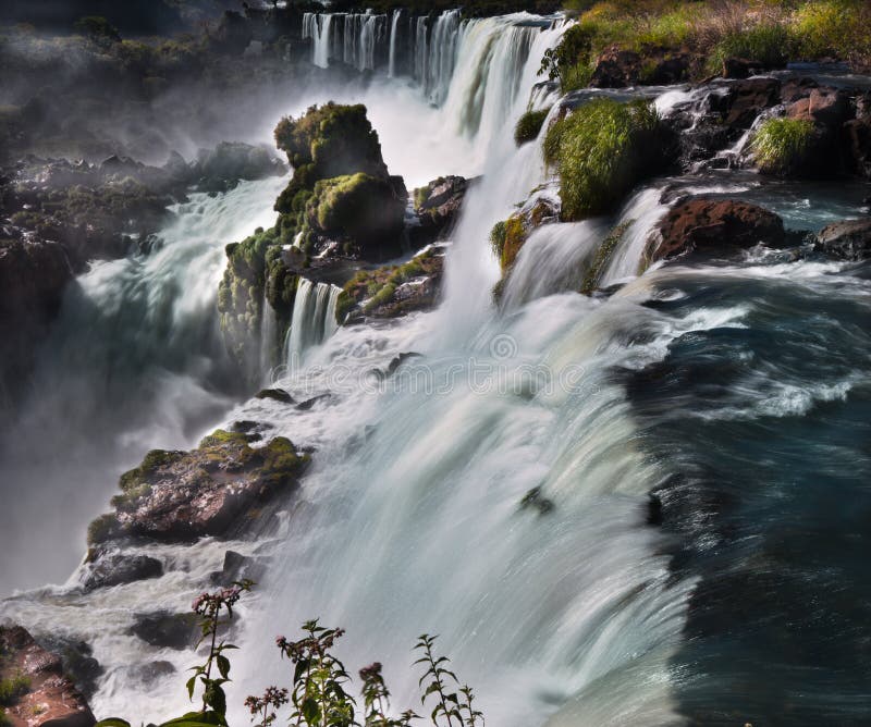 Tropical waterfall stock image. Image of noisy, water - 78442053