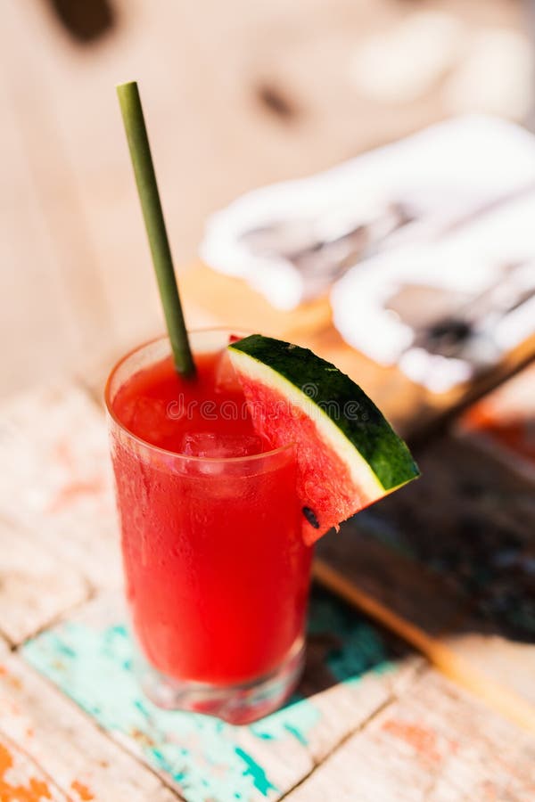 Tropical watermelon juice stock image. Image of tropical - 191457273