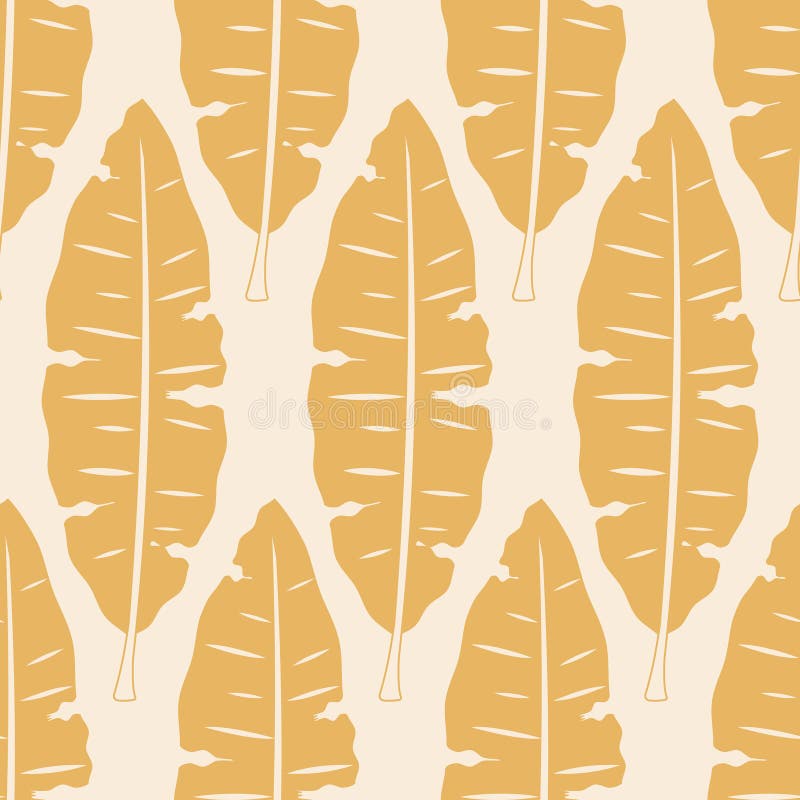 Yellow Beautiful Tropical Leaves on a Light Pink Background Form a Cute ...