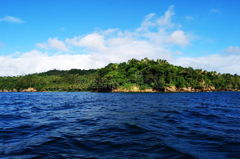 Tropische Insel stockfoto. Bild von caribbeans, blau - 19962116