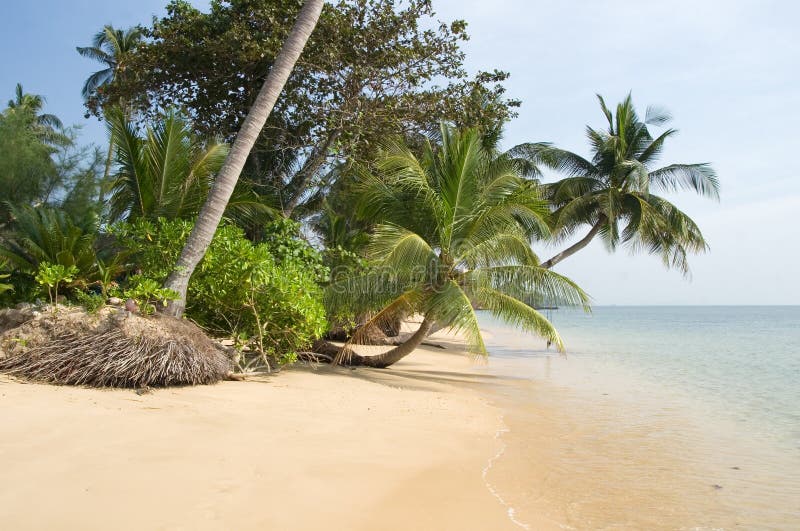 Tropische Insel stockfoto. Bild von ruhig, entweichen - 4007964