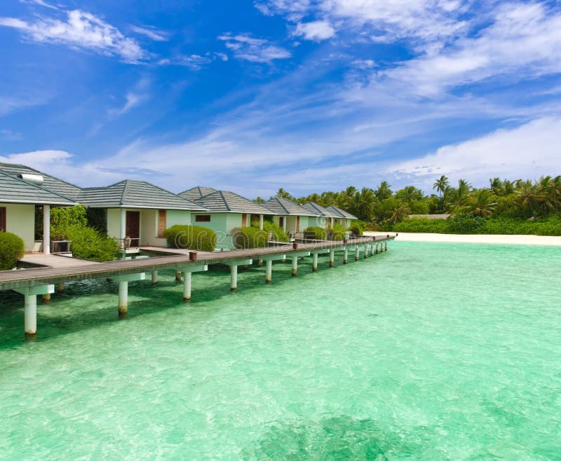 De Tropische Huizen Van De Toevluchtstelt Stock Afbeelding - Image of ...