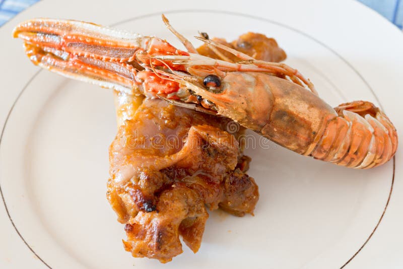 Trotters with Nephrops Norvegicus Stock Photo - Image of meat ...
