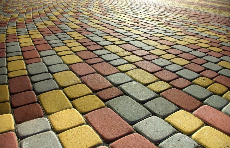 Den Färgrika Mångfaldstapeln Stenar Gatan Fotografering för Bildbyråer ...