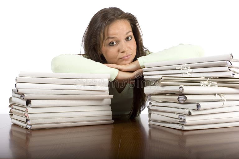 Trouble Woman in the Office Stock Image - Image of misery, irritation ...