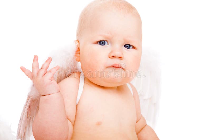 Troubled baby stock photo. Image of casual, pretty, person - 16784526