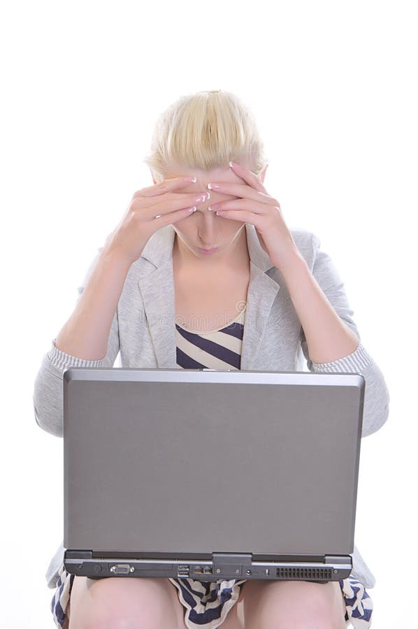 Troubles stock photo. Image of monitor, computer, white - 15311702