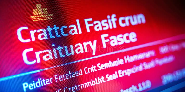 Troubleshooting a Critical System Error Visualizing a Fatal Glitch ...