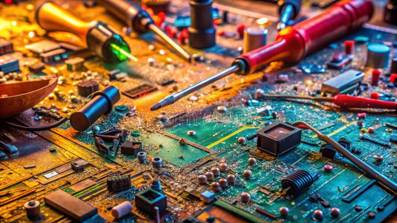 Troubleshooting a Damaged Electronic Circuit Board Repairing Components ...