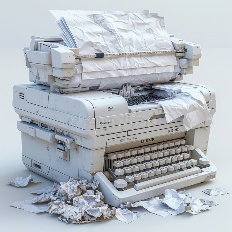 Printing Paper Problems stock photo. Image of device, stuck - 6154120