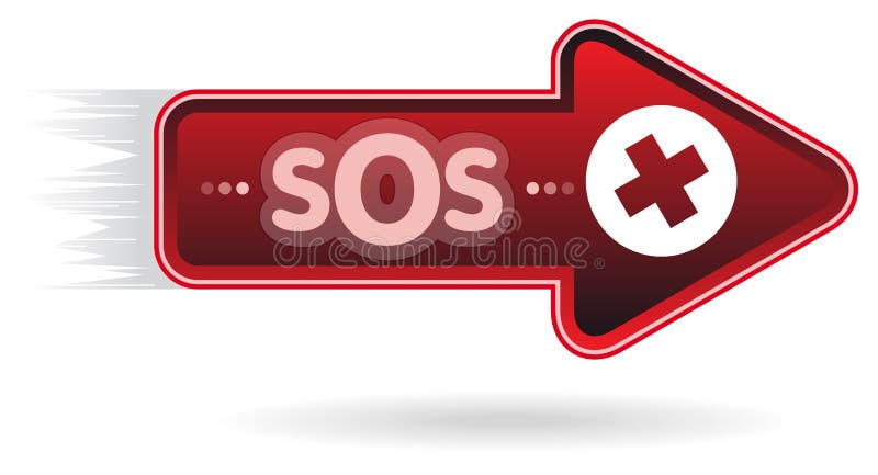 Assistance vectorized sign stock vector. Illustration of breakdown ...