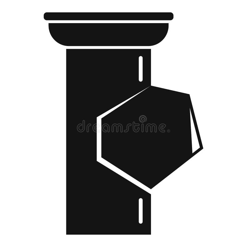 Trough Gutter Icon, Simple Style Stock Vector - Illustration of cleanup ...