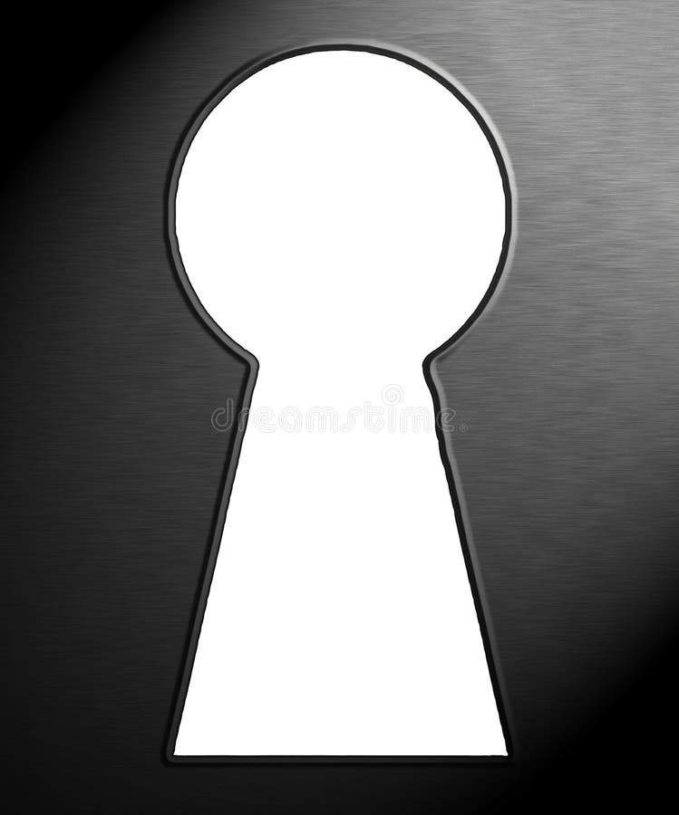 Trough the keyhole stock illustration. Illustration of hole - 49913034