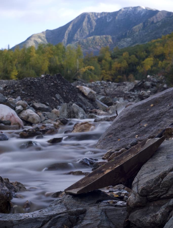 Trough for mining gold. stock image. Image of plant, outdoors - 6686007