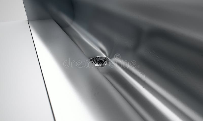 Urinal Trough or Gutter Pinkel Made of Ceramic Stock Image - Image of ...