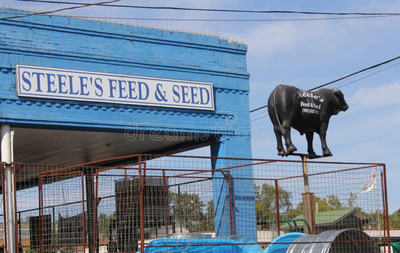 Troup, TX -September 10, 2023: Historic Feed Store Located in Downtown ...