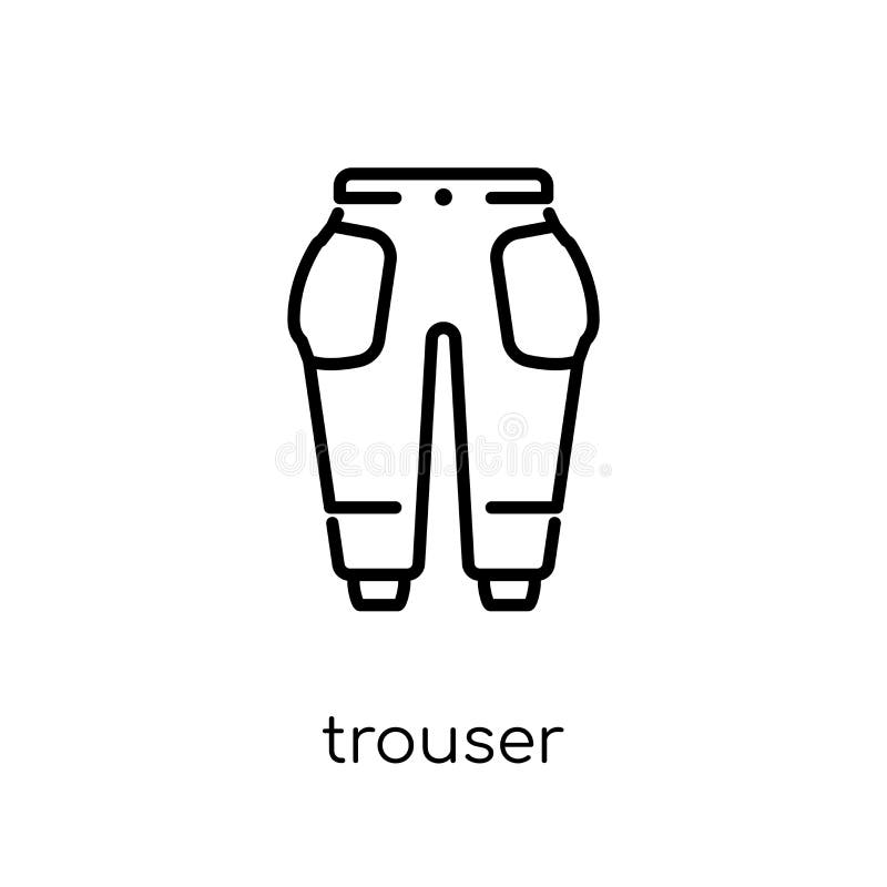 Trouser Icon in Filled, Thin Line, Outline and Stroke Style. Vector ...