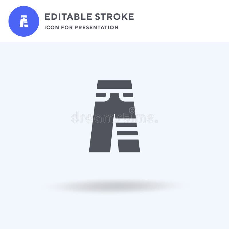 Trousers Icon Vector, Filled Flat Sign, Solid Pictogram Isolated on ...