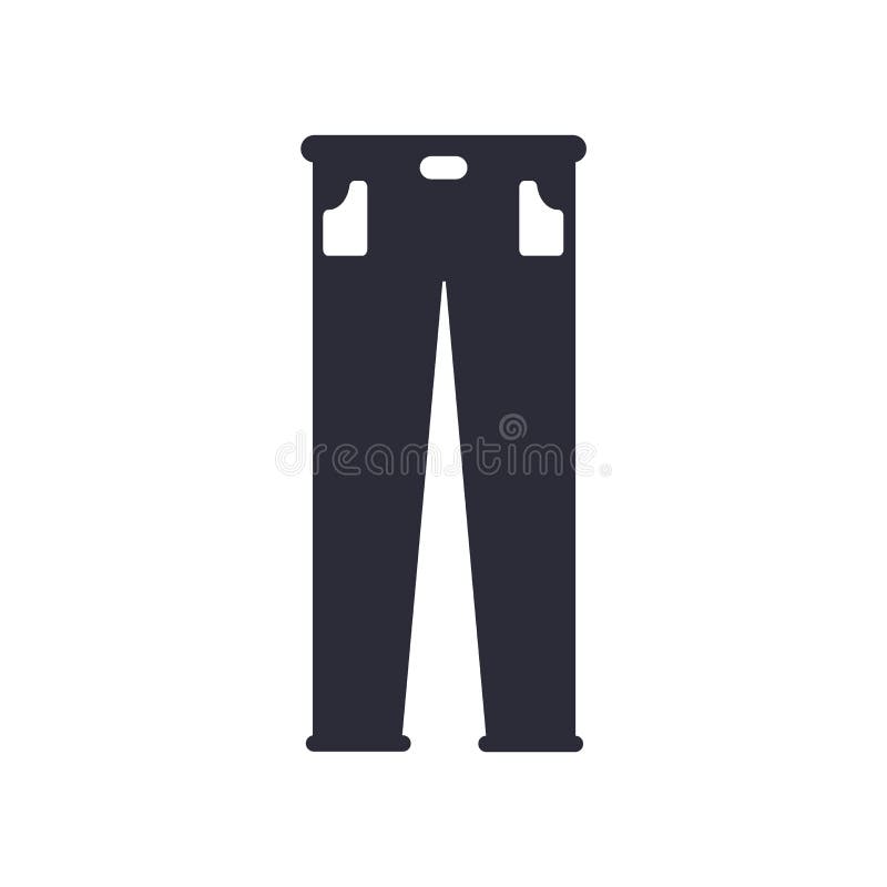 Trousers icon stock vector. Illustration of pocket, casual - 64765569