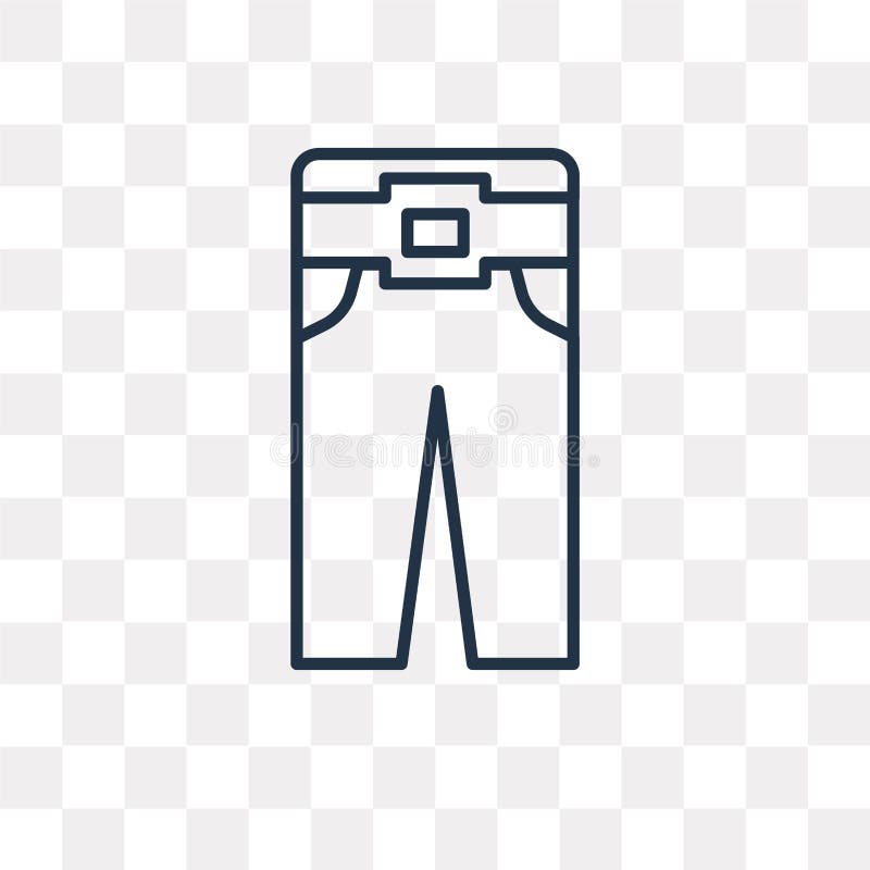 Trousers Linear Icon. Modern Outline Trousers Logo Concept on Wh Stock ...