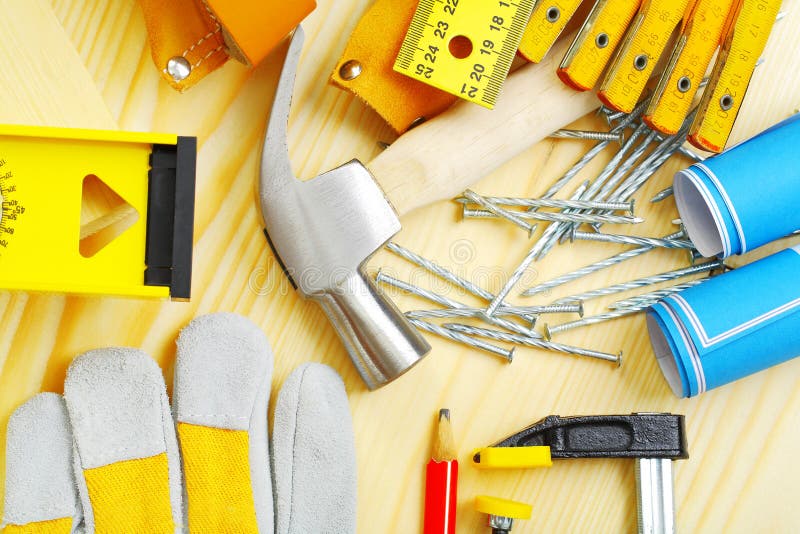 Trousse D'outils De Menuiserie Image stock - Image du menuiserie ...