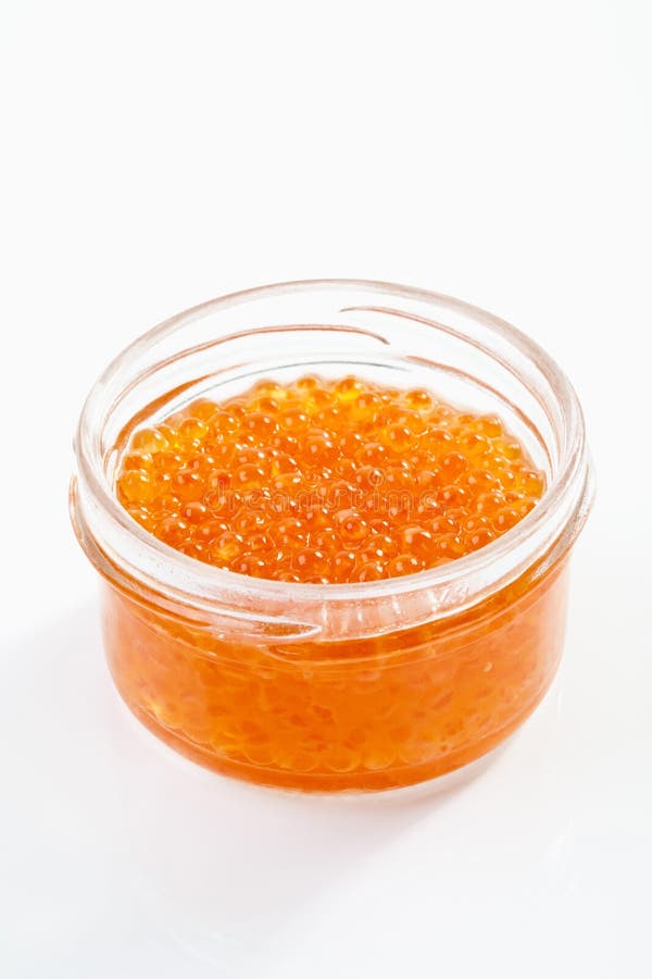 Trout Caviar in Glass Vessel, Close-up Stock Photo - Image of healthy ...