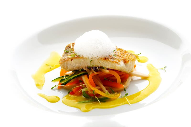 Grilled Snow Fish stock image. Image of fish, lemon, delicious - 26816683