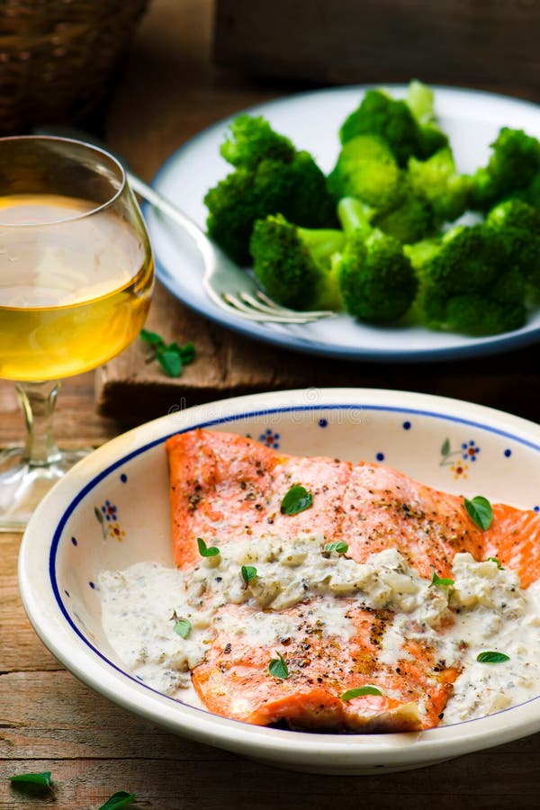 Trout Fillet Stewed with Sauce . Stock Image - Image of cooked, seafood ...