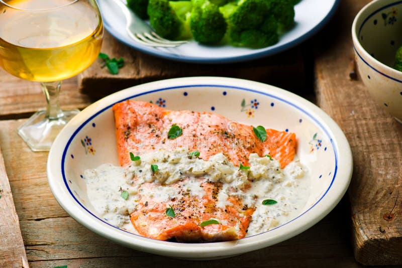 Trout Fillet Stewed with Sauce . Stock Image - Image of fish, fresh ...