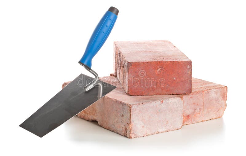 Trowel with Bricks - Home Construction or Renovation Concept Stock ...