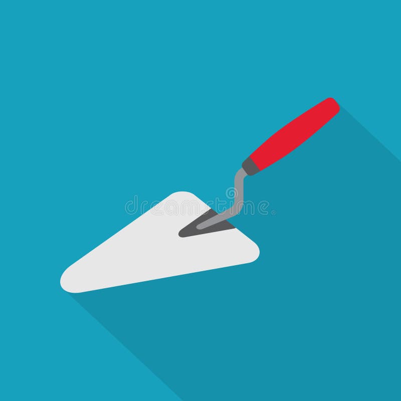 Trowel building icon stock vector. Illustration of industry - 184484871