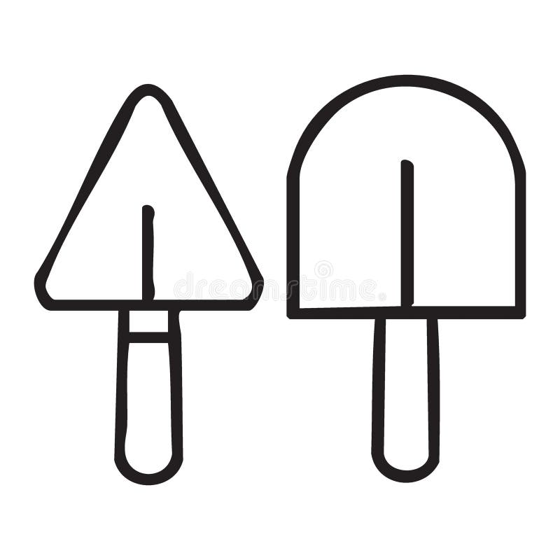 Trowel Building Tools Vector Illustration Construction Element Design ...