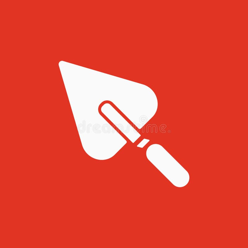 The Trowel Icon. Mason and Building, Repair, Plasterer Symbol Stock ...