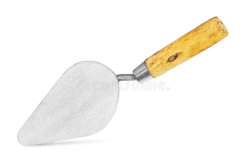 Trowel on Isolated White Background Stock Photo - Image of plastic ...