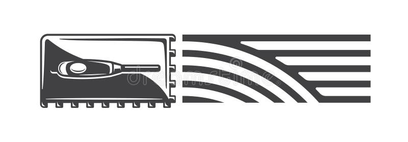 Trowel Laying Floor Tiles and Cement Adhesive Stock Vector ...