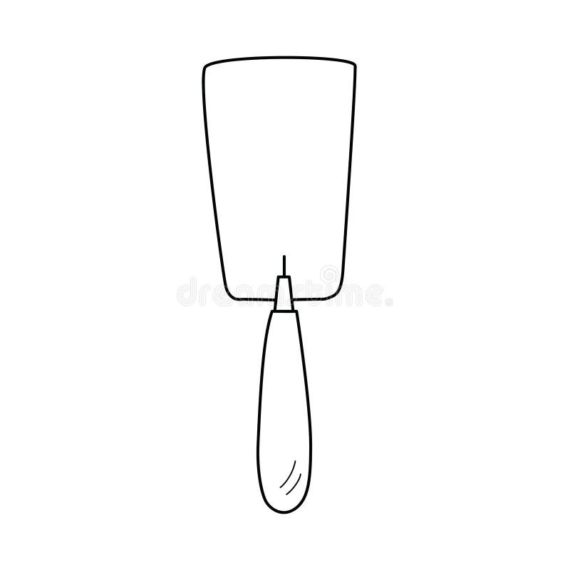 Trowel vector Icon stock vector. Illustration of logo - 221580382