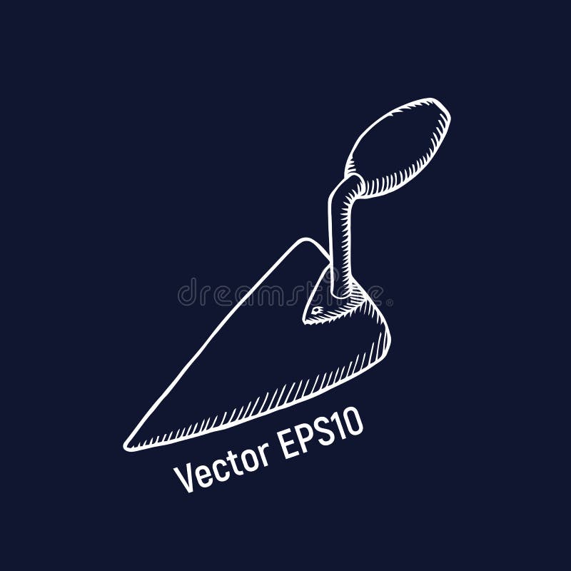 Trowel. Vector Illustration Decorative Design Stock Vector ...