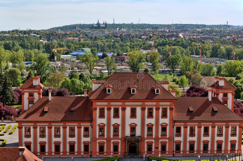 Troy Castle in Prague stock image. Image of palace, republic - 98515641