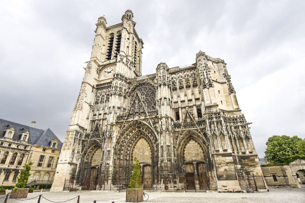 Troyes - Cathedral stock image. Image of ancient, aube - 25229261