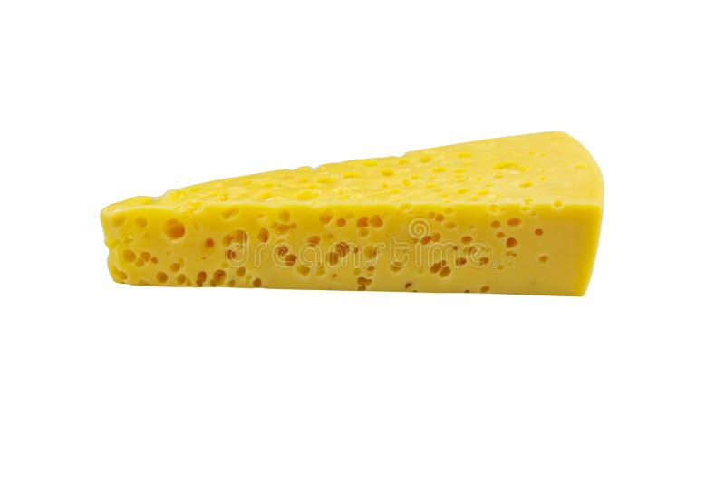 Trozo De Queso Suizo Aislado En Fondo Blanco Imagen de archivo - Imagen ...