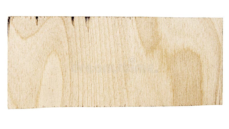 Trozo Rectangular De Madera Contrachapada De Abedul Foto de archivo ...