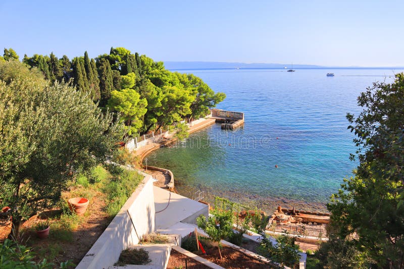 Trstenik Beach Split Croatia Stock Photos - Free & Royalty-Free Stock ...